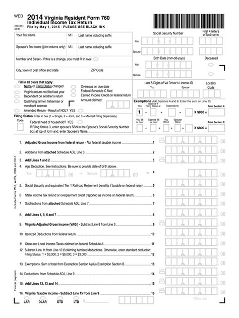 2014 Form 760 Individual Fill Out And Sign Online Dochub