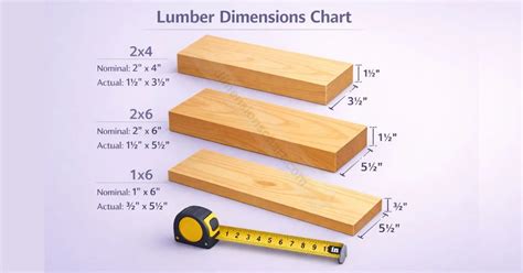 Lumber Dimensions Chart 2026