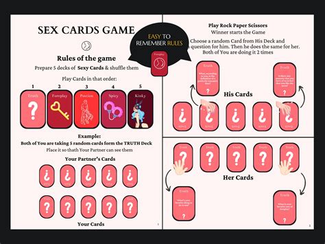 Naughty Sex Cards With Over 100 Activities And Sex Positions Etsy