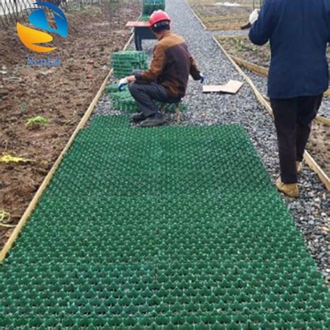 Grass Planting Grid Parking Lot Greening Grass Planting Grid Parking Space Greening Fire