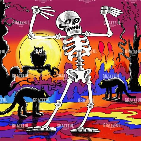 Skeleton Dance Grateful Art Licensing