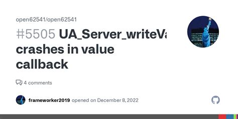 ua server writevalue crashes in value callback · issue 5505