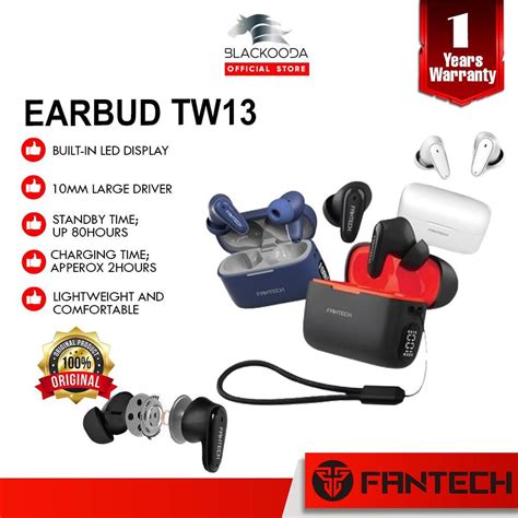 Fantech Tw13 Earbud Bluetooth 5 3 Wave 13 Earphon Shopee Malaysia