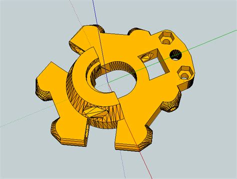 Kossel Mini E3d V6 Effector With Bltouch Mount By Crooksusa Download