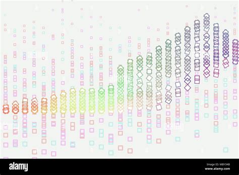 Abstract Background With Shape Of Square Rectangle Pattern 3d Perspective View Vector