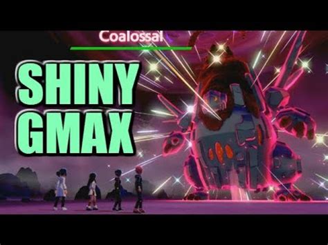 Shiny Gigantamax Coalossal In Pokemon Sword And Shield Youtube