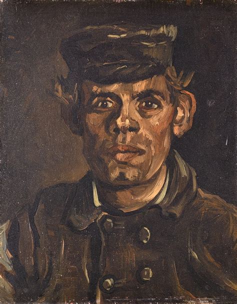 Head Of Peasant By Vincent Van Gogh Vincent Van Gogh Head Of Peasant