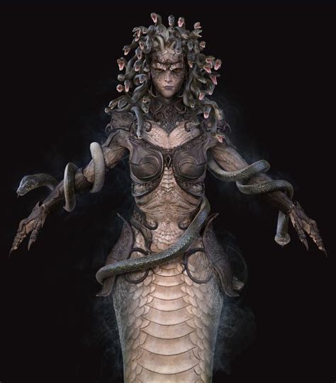 Medusa Mitsunobu Ochi Medusa Armor Medusa Monster Art Of Medusa