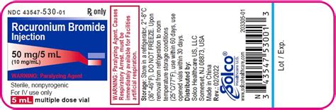 Dailymed Rocuronium Bromide Injection