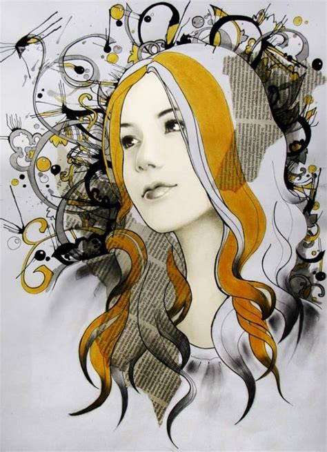 Mixed Media Illustration At Brenda Miguel Blog