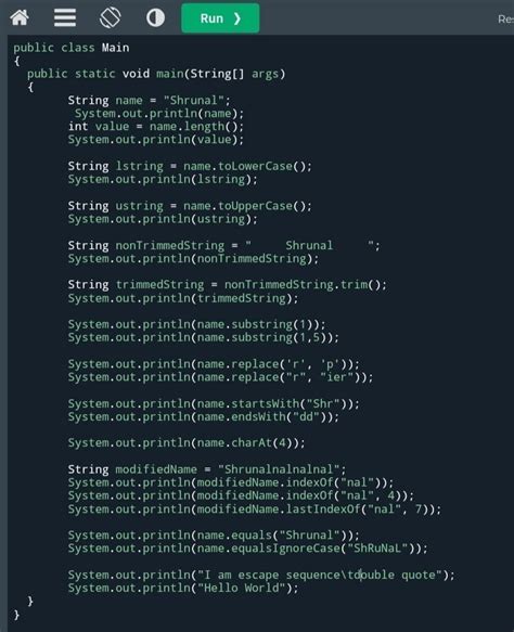Shrunal Nimje On Linkedin Java Programming Coding Strings W3schools