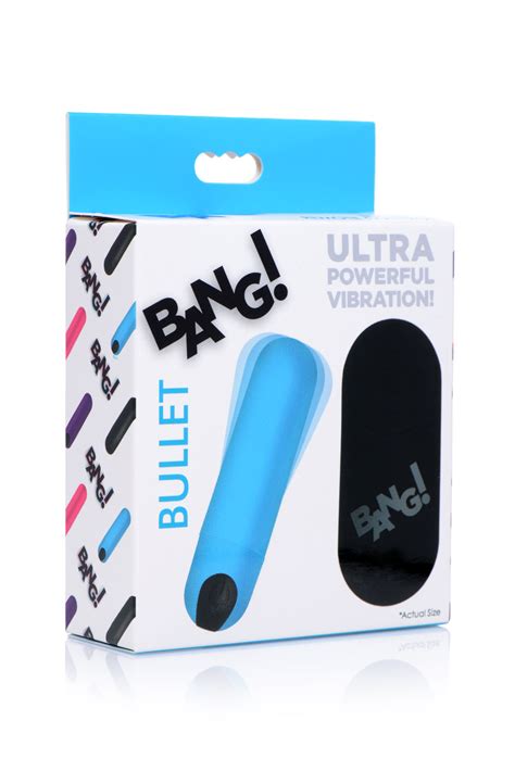 Bng Ag366 Blu Bang Vibrating Bullet With Remote Control Blue Honeys