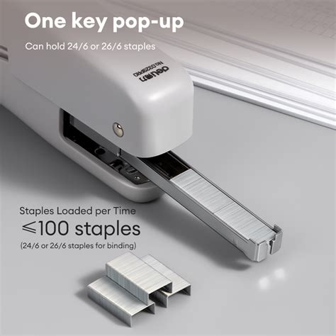 Deli 0329pro Hand Held Labor Saving Stapler 246 266 Heavy Duty