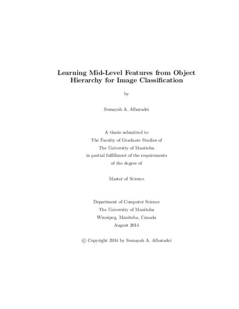 Pdf Learning Mid Level Features From Object Hierarchy For Image Pdf Learning Mid Level Features From Object Hierarchy For Image