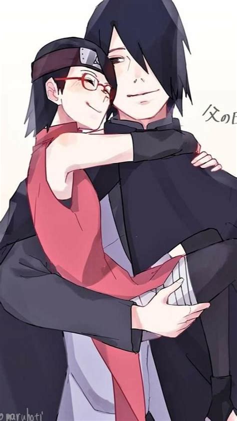 Sasuke Y Sarada Sarada Y Sasuke Sasuke Personajes De Naruto
