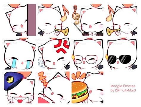 Ffxiv Moogle Emotes 2 Etsy