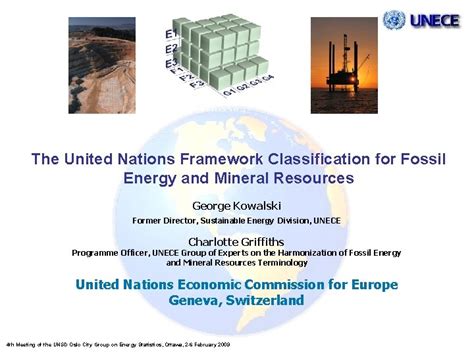 The United Nations Framework Classification For Fossil Energy
