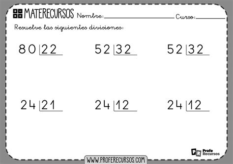 Divisiones Por 2 Cifras