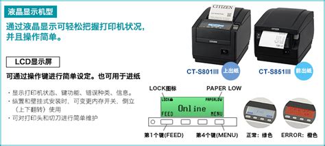 Ct S800Ⅲ600Ⅱ系列 为何选择西铁城的打印机 西铁城打印机