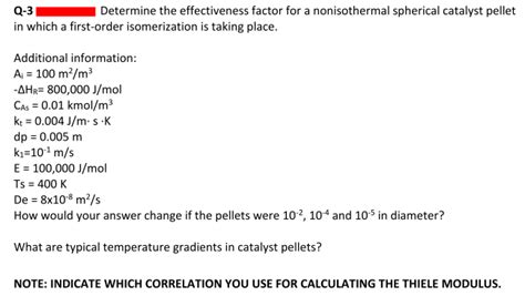 Solved Determine The Effectiveness Factor For A