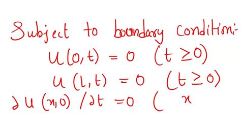Solved 1 A Vibrating String Fixed At X 0 And X L Undergoes Oscillations Described By The
