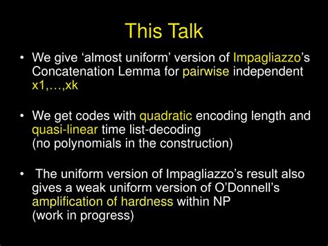 Ppt List Decoding Using The Xor Lemma Powerpoint Presentation Free Download Id 3774864
