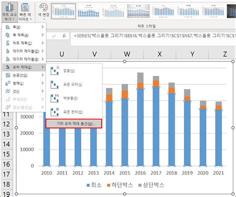 엑셀 excel 로 여러 산포를 보여주는 박스형 차트를 그리는 방법과 박스 그래프의 요소를 알아보자 양식 파일포함 미니탭의