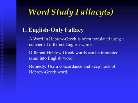 Fallacy Word