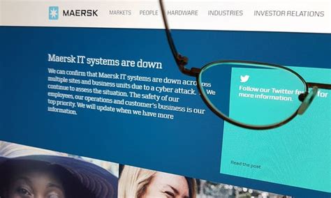 Shipping Company Maersks It System Was Impacted By The Cyber Attack