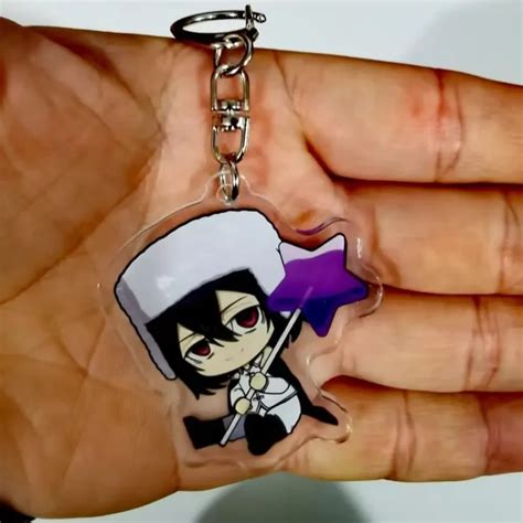 Anime Bungou Cães Vadios Arcylic Chaveiro Atsushi Nakajima Dazai Flor