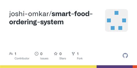 Github Joshi Omkarsmart Food Ordering System
