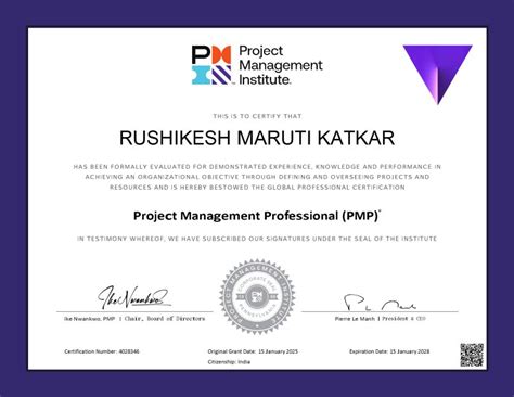 Rushikesh Katkar Pmp® On Linkedin Pmp Projectmanagement