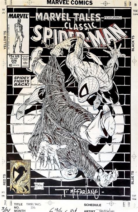 Mcfarlane Marvel Tales Spider Man Cover Comic Art Spiderman Comic