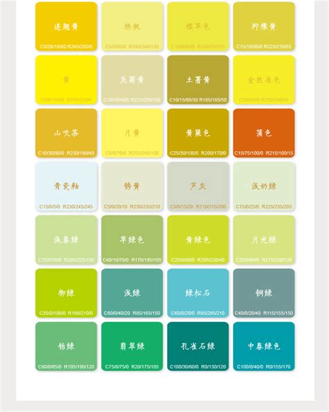 乳胶漆 调色配方比例参考海报【42x585cm】 色彩通