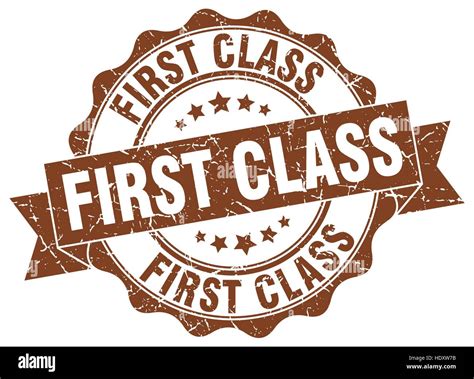 First Class Stamp Sign Seal Stock Vector Image And Art Alamy