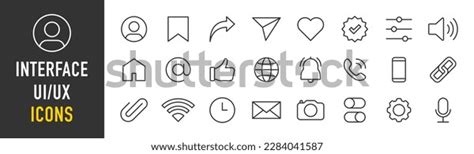 Interface Ui Ux Web Icons Line Stock Vector Royalty Free 2284041587 Shutterstock