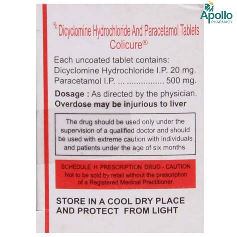 Colicure Tablet Price Uses Side Effects Composition Apollo Pharmacy