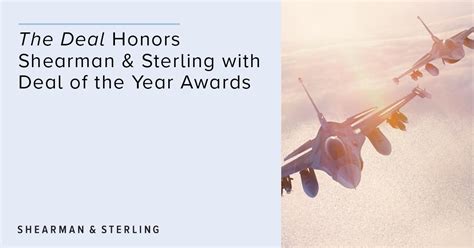 Daniel Litowitz On Linkedin The Deal Honors Shearman And Sterling With Deal Of The Year Awards
