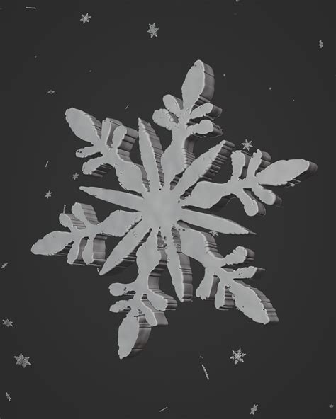 Snowflake Render Rblender