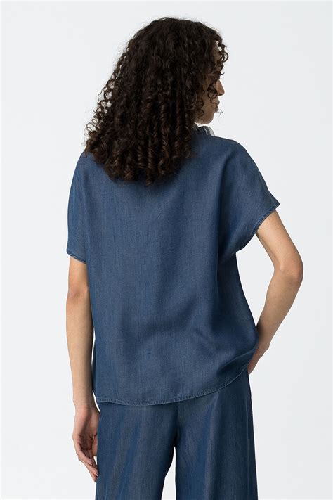Basic Denim Blouse 10063859e10 Tiffosi