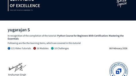 Python Certificate