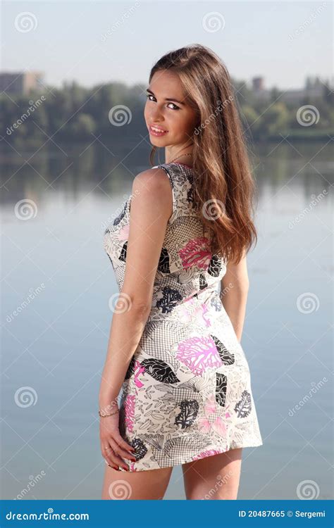Attractive Woman In The Sundress Stock Image Image Of Skin