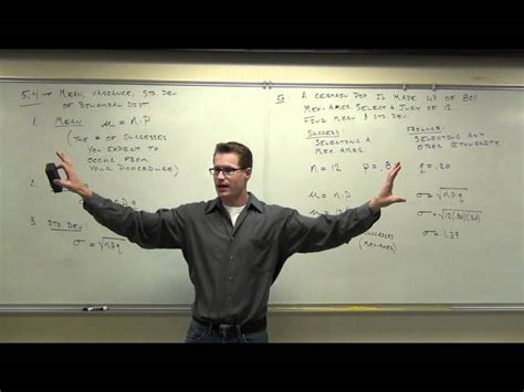 Free Video Finding Mean And Standard Deviation Of A Binomial