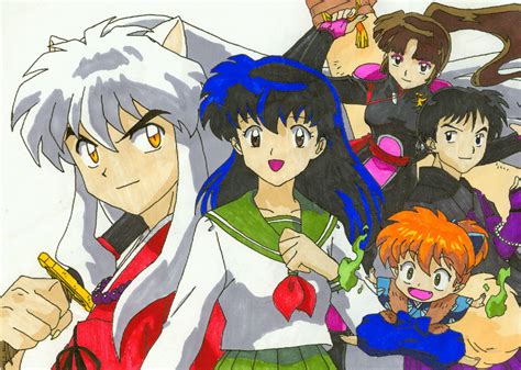 Inuyasha Main Characters By Miraikui On Deviantart