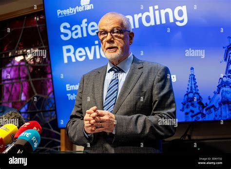 Rev Dr David Bruce Speaks To The Media During A Press Conference For Presbyterian Church In