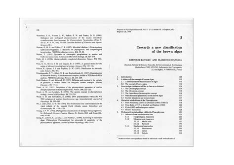 Pdf Towards A New Classification Of The Brown Algae