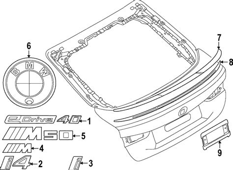 51 14 8 087 199 2022 2024 Bmw I4 Emblem Bmwpartshub
