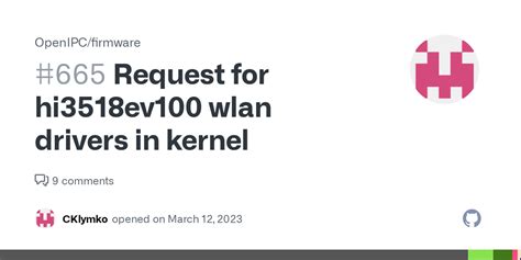 Request For Hi Ev Wlan Drivers In Kernel Issue OpenIPC Firmware GitHub
