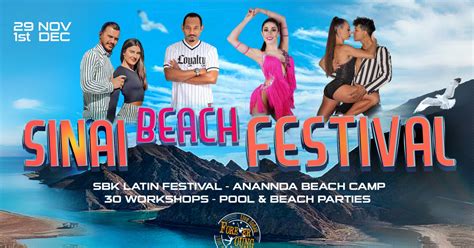 Sinai Beach Festival 2nd Edition Latin Dance Calendar