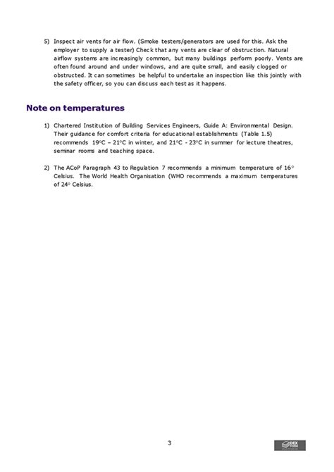 Example Of A Temperature And Ventilation Checklist In Word And Pdf Formats Page 3 Of 5